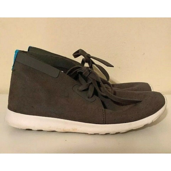 Native | Shoes | Native Boots Size 4w6 Boys Gray Tie Lace Hightops ...
